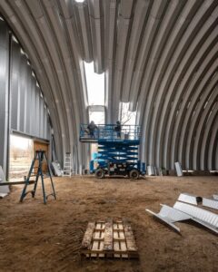 Construction Underway at ‘Caterpillar’ Quonset Housing Project