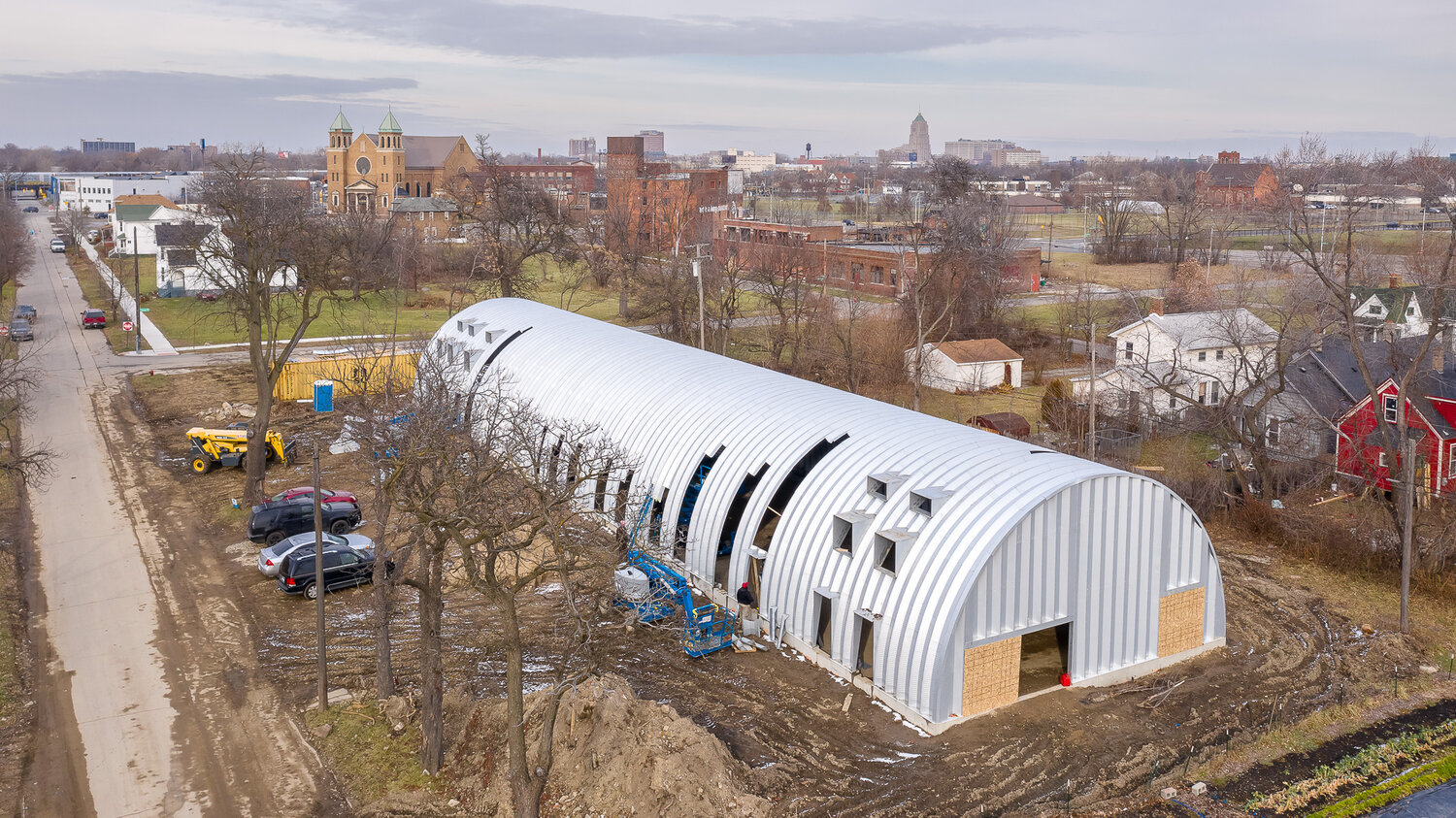 Construction Underway at Detroit Quonset Housing Project