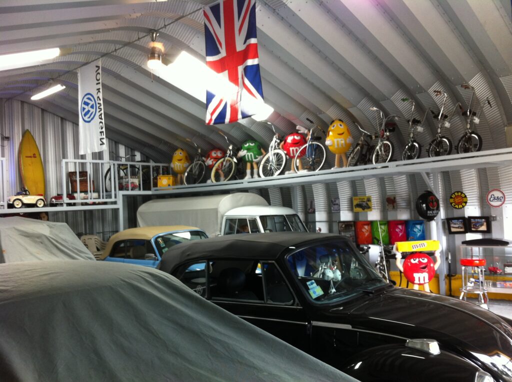 Man Builds Dream Steel Workshop to Store Vintage Cars
