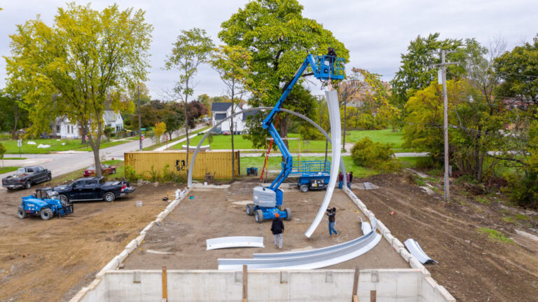 Construction Underway at Detroit Quonset Housing Project